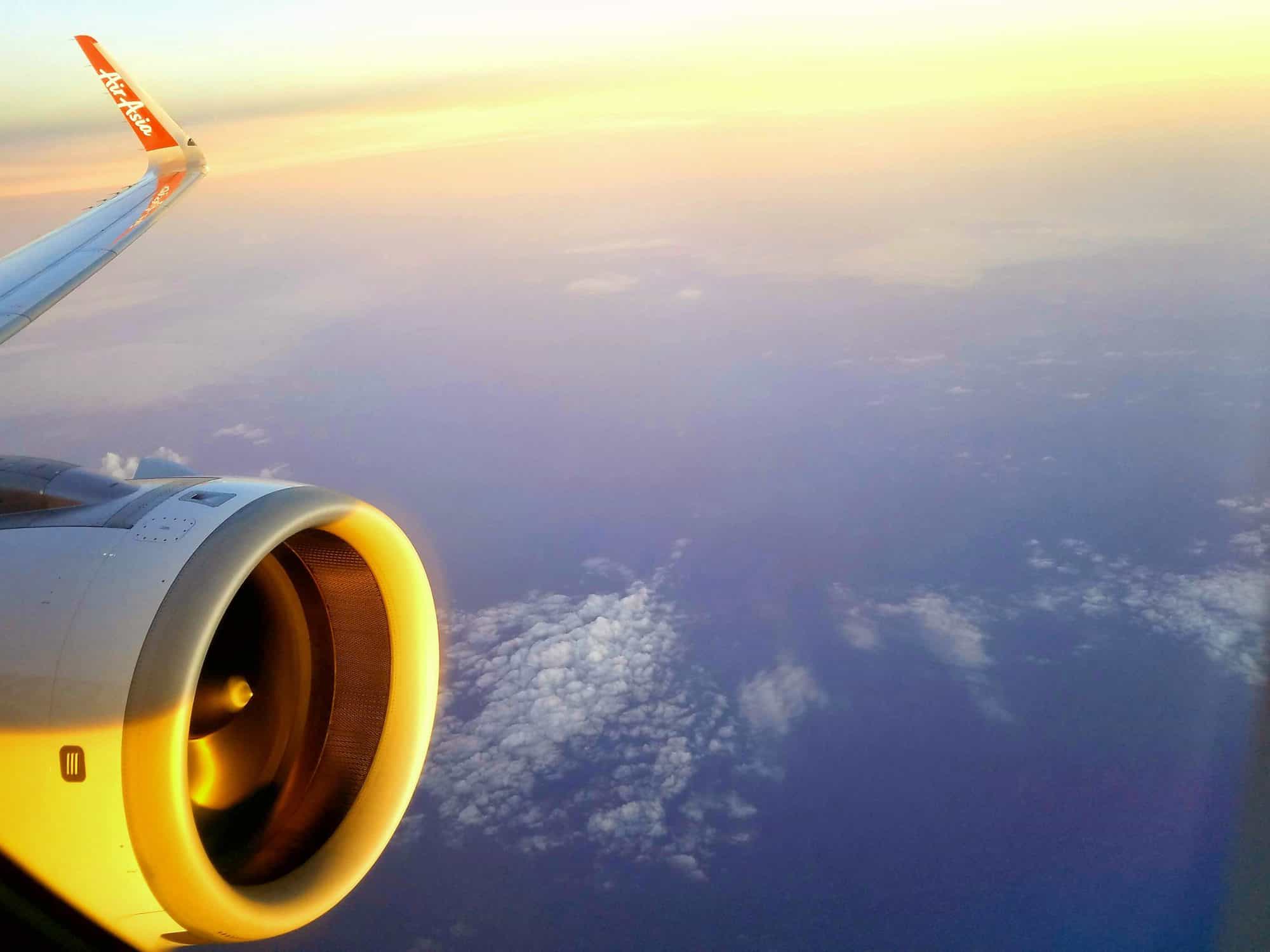 Sunrise from a plane • As We Saw It